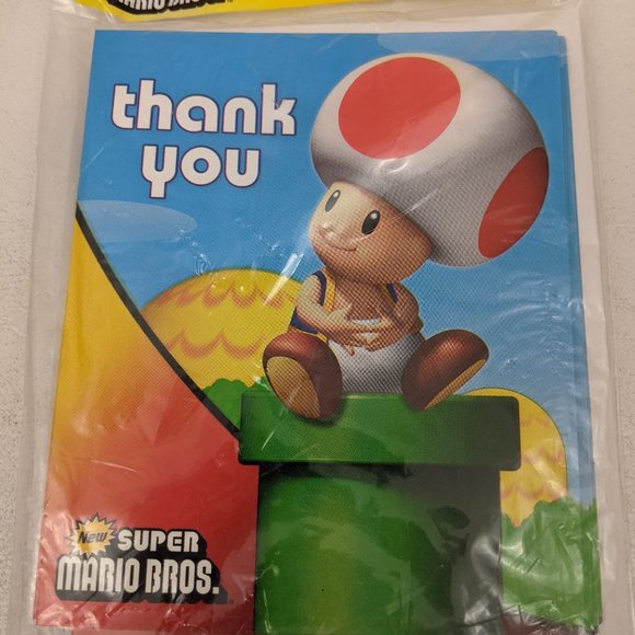 Nintendo | Office | New Super Mario Bros Thank You Cards | Poshmark